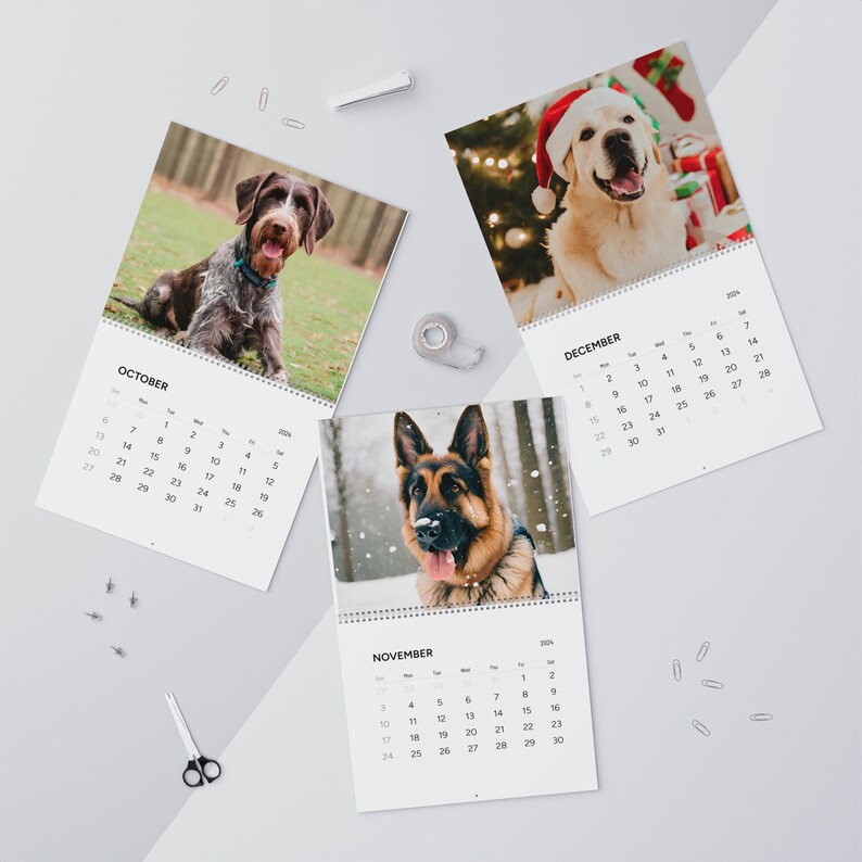 Dog Wall Calendars (2024) - Etsy