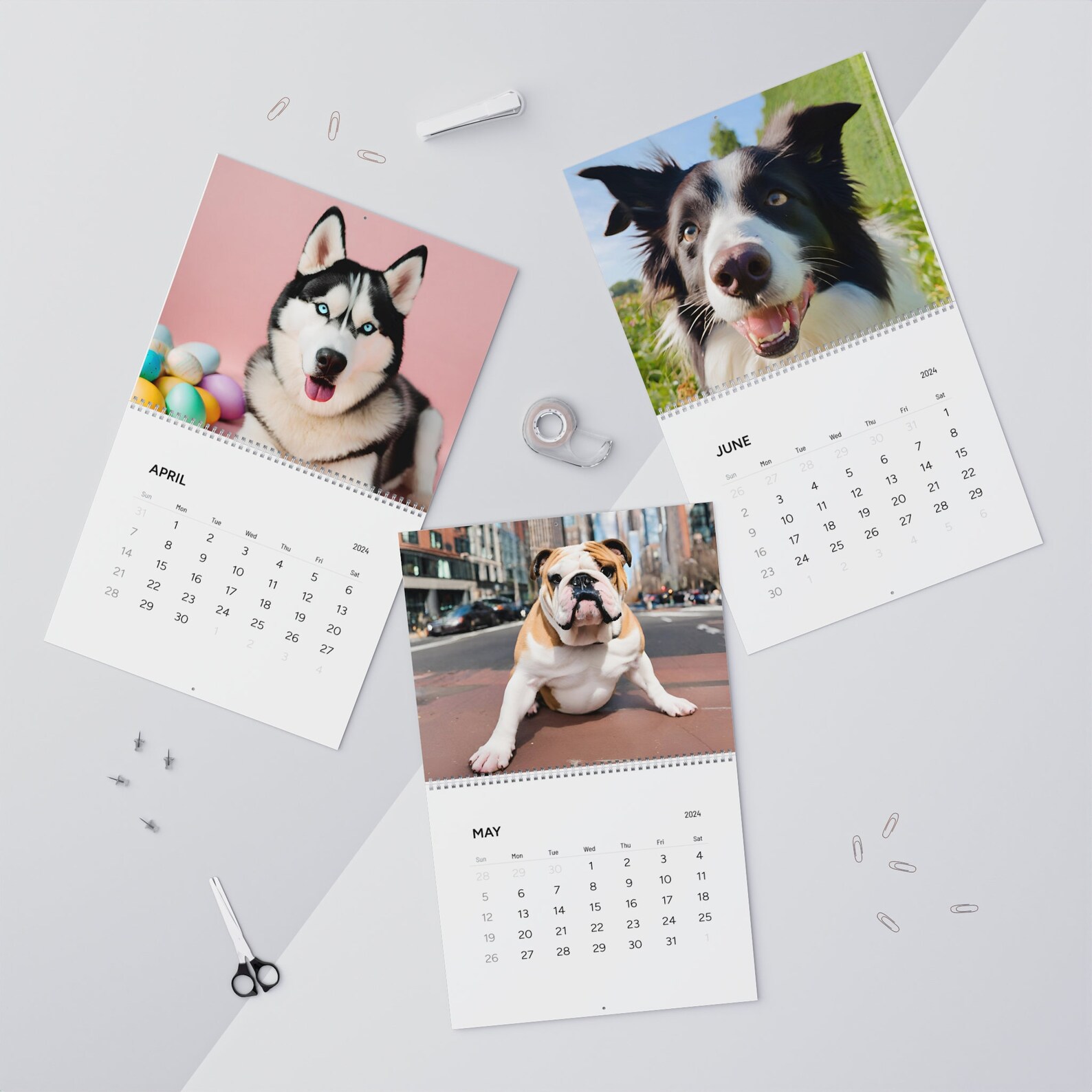 Dog Wall Calendars (2024) - Etsy
