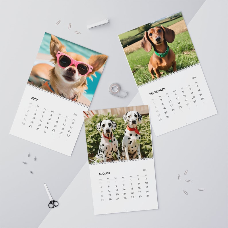 Dog Wall Calendars (2024) - Etsy