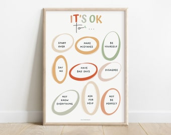 French Mental Health Poster Print Therapy Wall Art CBT Therapy Office ...