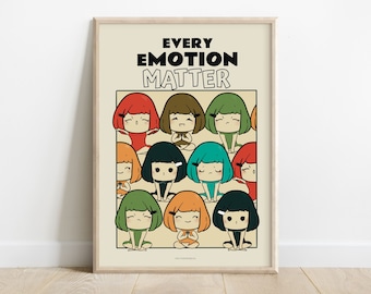 Retro Mental Health Posters Set of 50 Prints therapy Counseling Office ...