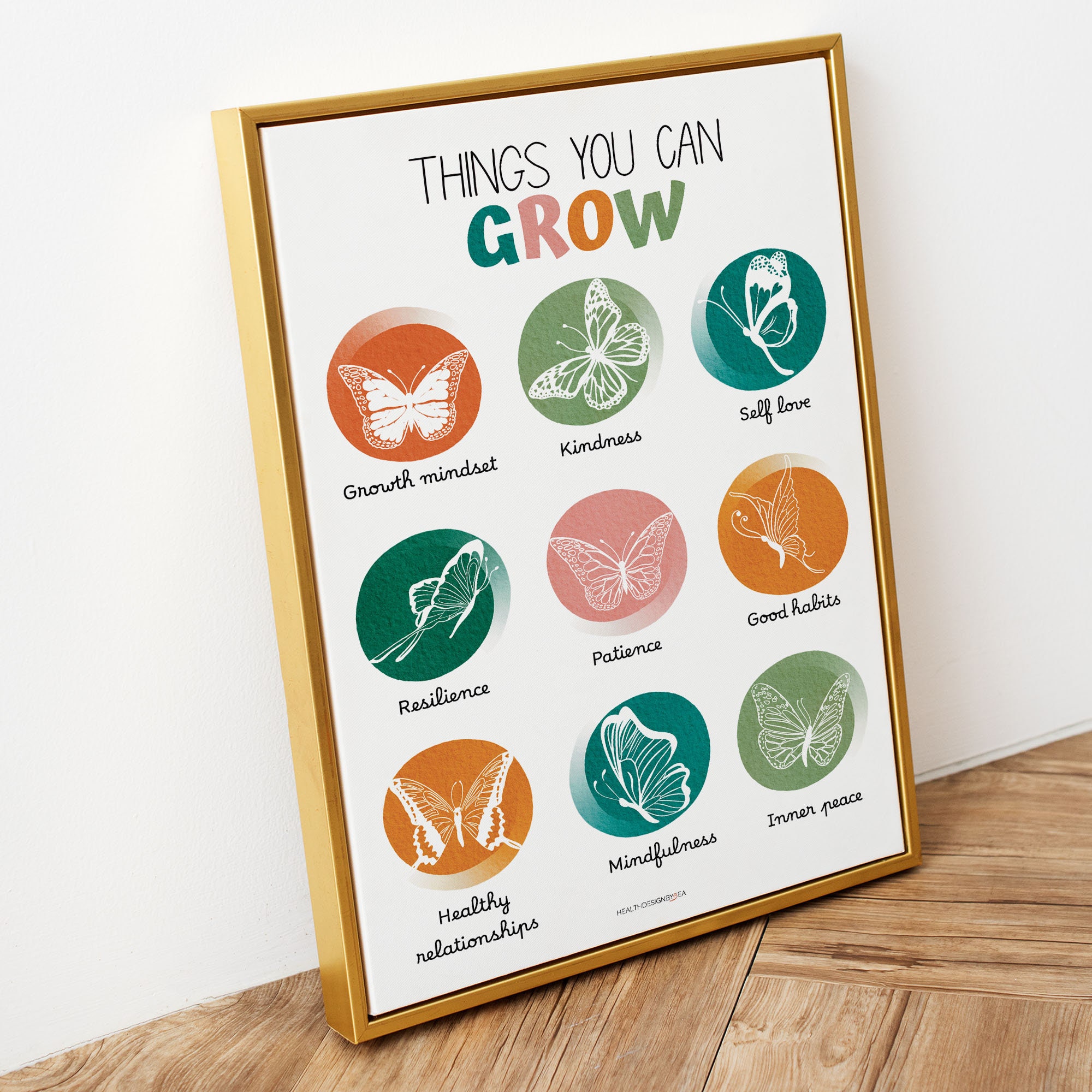 Things You Can Grow Poster, Mental Health, Mindful Poster, Therapy ...