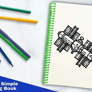 Outer Space Bold and Simple Coloring Book, Outerspace, Stress Free ...