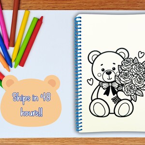 Teddy Bears Bold and Simple Coloring Book Teddie Stress Free Coloring ...