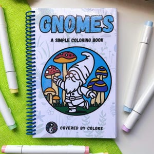 Gnomes Coloring Book Bold and Simple Coloring Stress Free Coloring ...