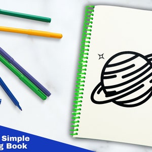 Outer Space Bold and Simple Coloring Book, Outerspace, Stress Free ...