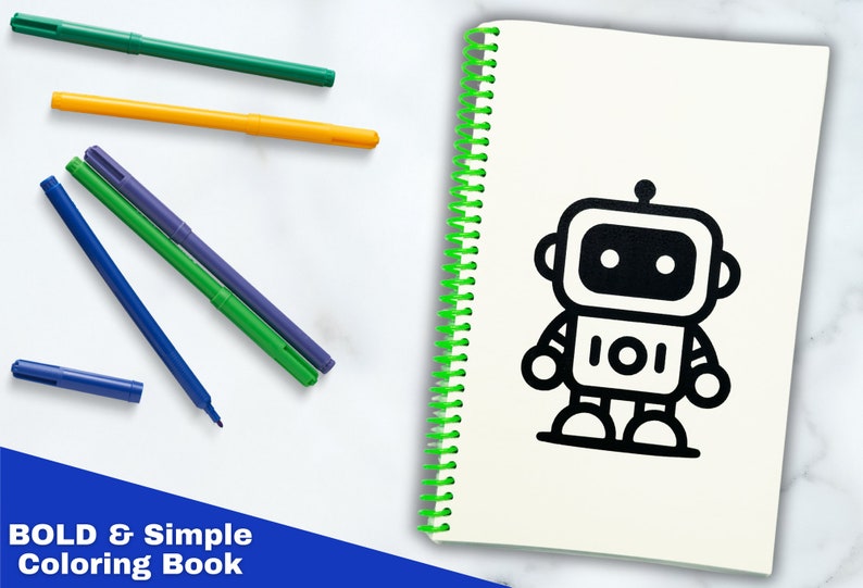 Outer Space Bold and Simple Coloring Book, Outerspace, Stress Free ...