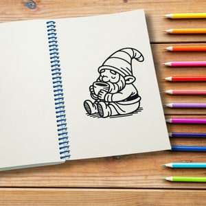 Gnomes Coloring Book Bold and Simple Coloring, Stress Free Coloring ...