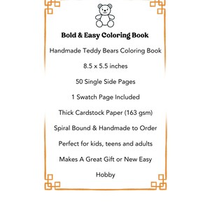 Teddy Bears Bold and Simple Coloring Book Teddie Stress Free Coloring ...