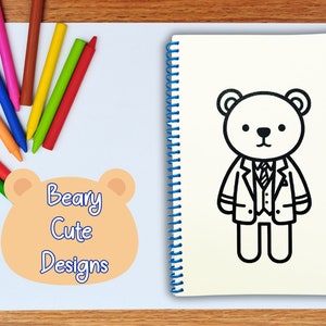 Teddy Bears Bold and Simple Coloring Book Teddie Stress Free Coloring ...