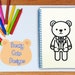 Teddy Bears Bold and Simple Coloring Book Teddie Stress Free Coloring ...