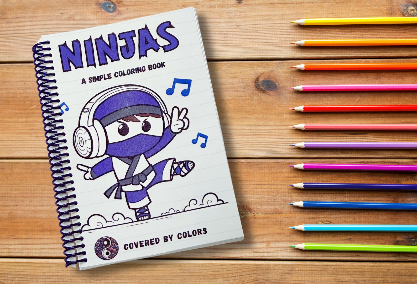 Ninjas Coloring Book Bold and Simple Coloring, Stress Free Coloring ...
