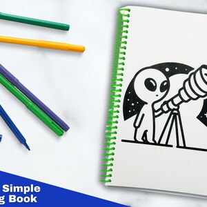 Outer Space Bold and Simple Coloring Book Outerspace Stress Free ...