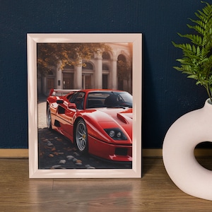 Printable Digital Poster Ferrari F40 - Etsy
