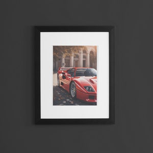 Printable Digital Poster Ferrari F40 - Etsy