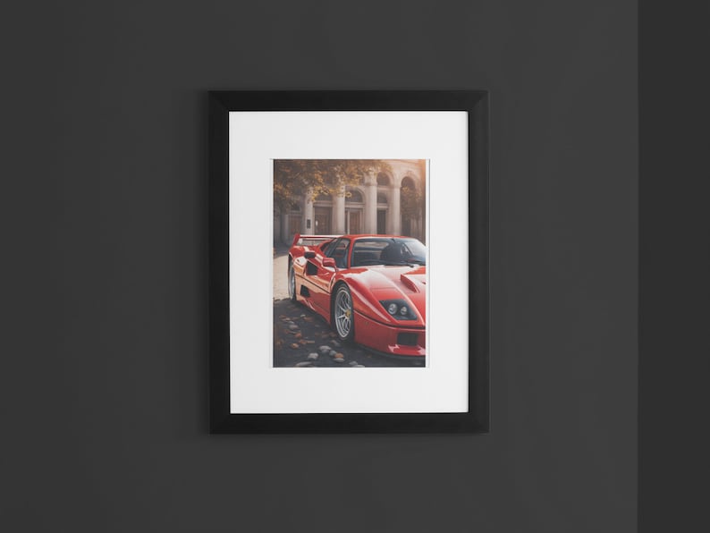 Printable Digital Poster Ferrari F40 - Etsy