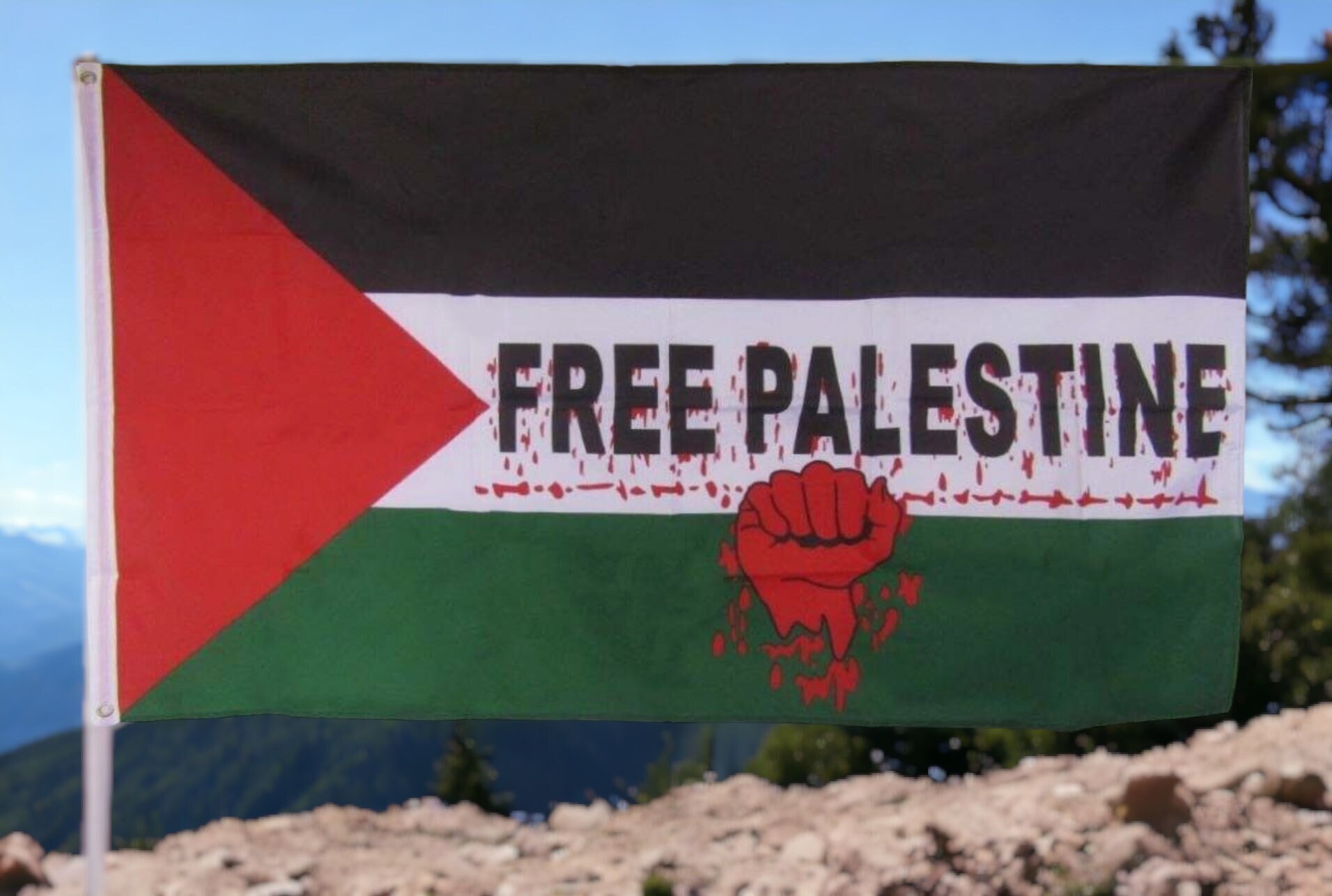 Palestine Flag Large Palestinian Middle East 3 X 5 FT Free Gaza Support ...