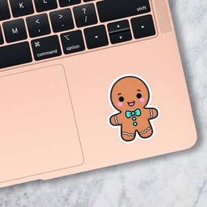 Cute Gingerbread Man Sticker for Laptop \ Water Bottle \ Tumbler - Etsy