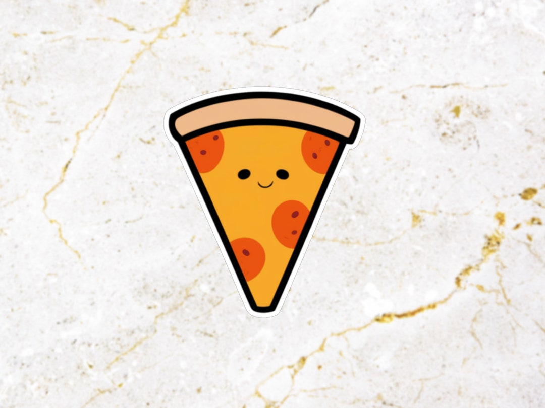 Cute Pepperoni Pizza Laptop/tumbler Sticker Decal - Etsy