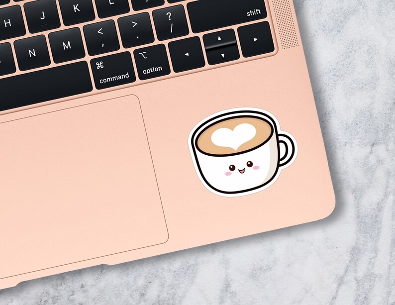 Cute Cup of Coffee Sticker for Laptop \ Water Bottle \ Tumbler - Etsy
