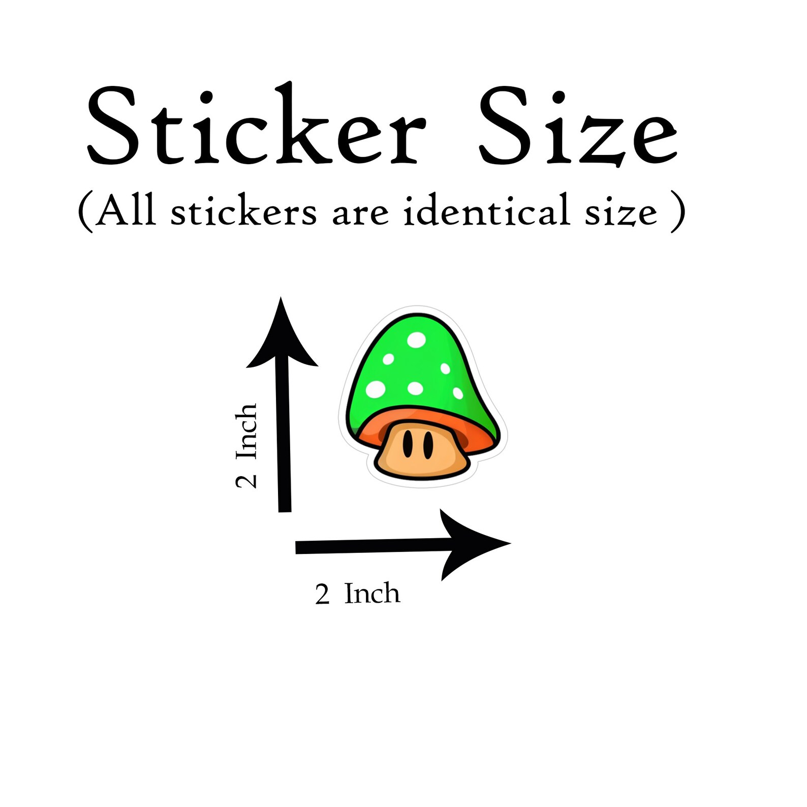 Set of 4 Cute Mushroom Sticker Decals for Bottles/ Laptops / Tumblers ...