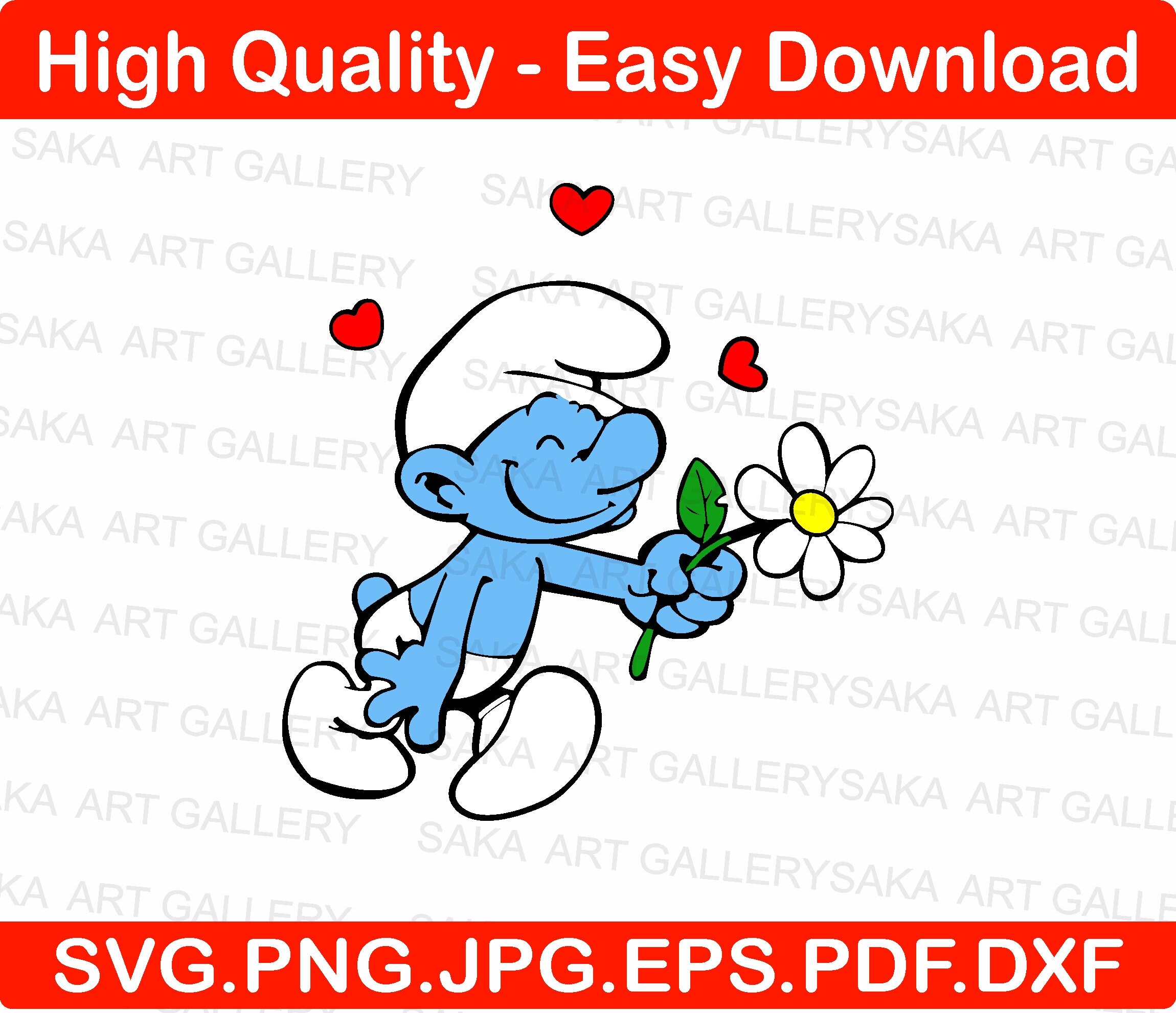 Smurfs SVG, Valentine Svg, High Quality Layered Files, Svg Files for ...