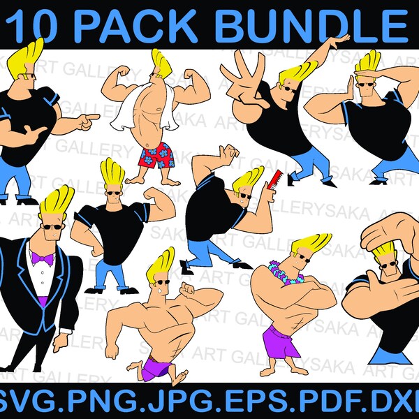 Johnny Bravo Wall Art - Etsy