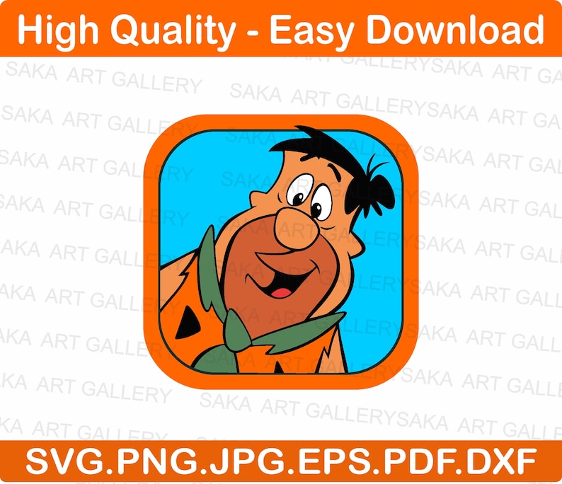 Flintstones SVG, Flint Stone Jpg, High Quality Layered Files, Svg Files ...