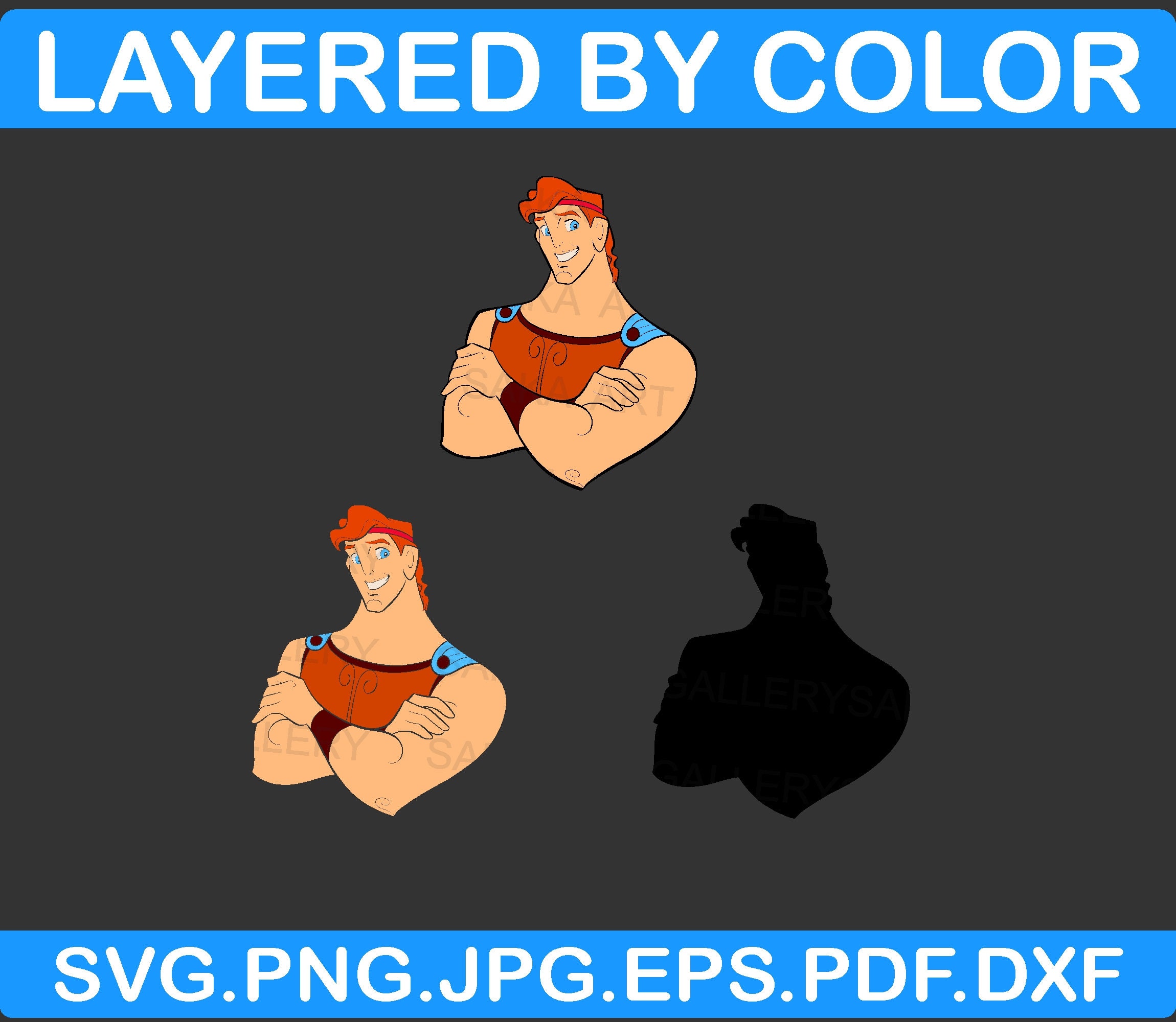 Hercules SVG, Hercules Jpg, High Quality Layered Files, Svg Files for ...