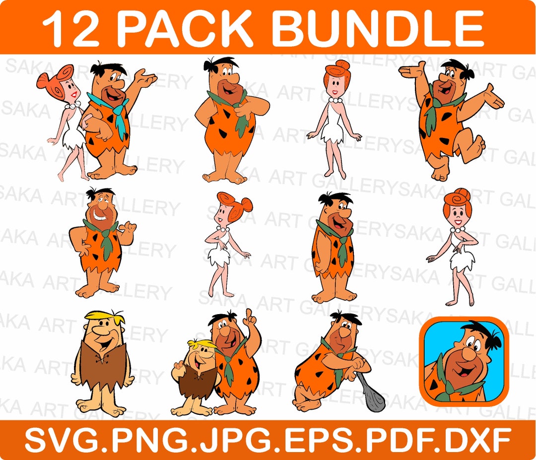 Flintstones SVG, Flint Stone Jpg, High Quality Layered Files, Svg Files ...
