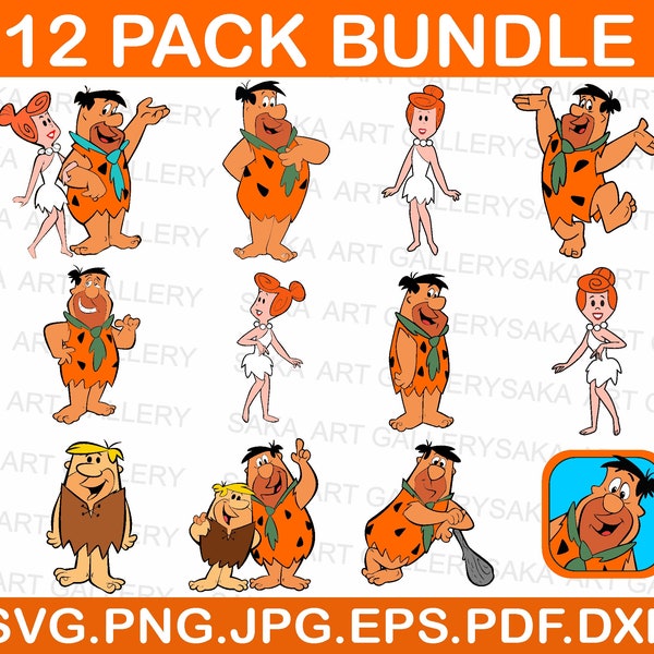 Flintstones Vector - Etsy