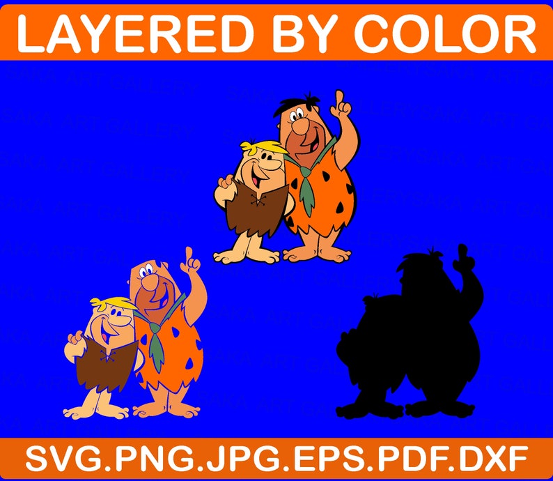 Flintstones SVG, Flint Stone Jpg, High Quality Layered Files, Svg Files ...