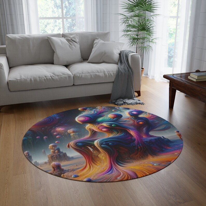 Psychedelic Rug DMT Rug Spiritual Decor Trippy Carpet - Etsy