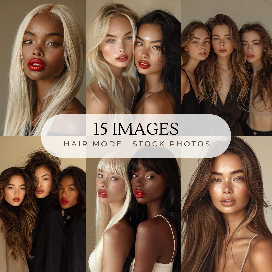 15 Stock Photos Hair Extension Model Hair Wig Beauty Photos Hair ...