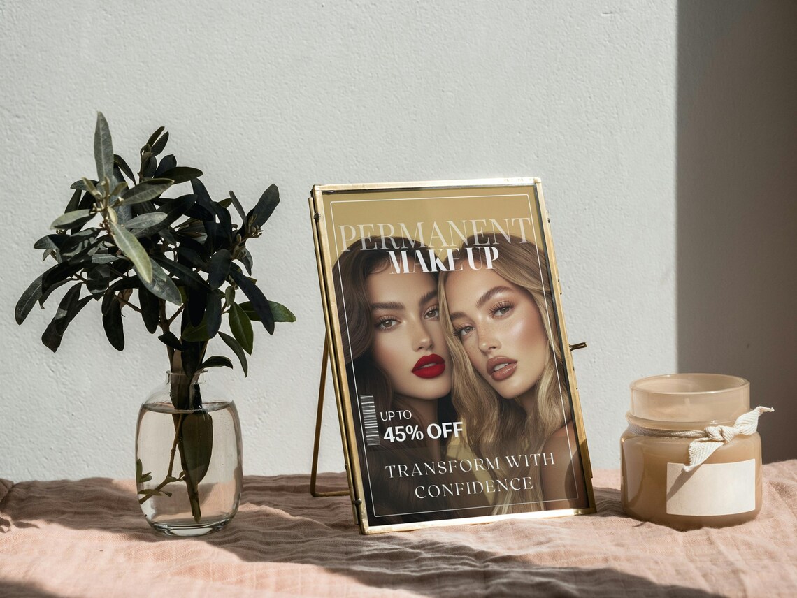 PMU Permanent Make up Beauty Flyer Brand Awareness Templates Makeup ...