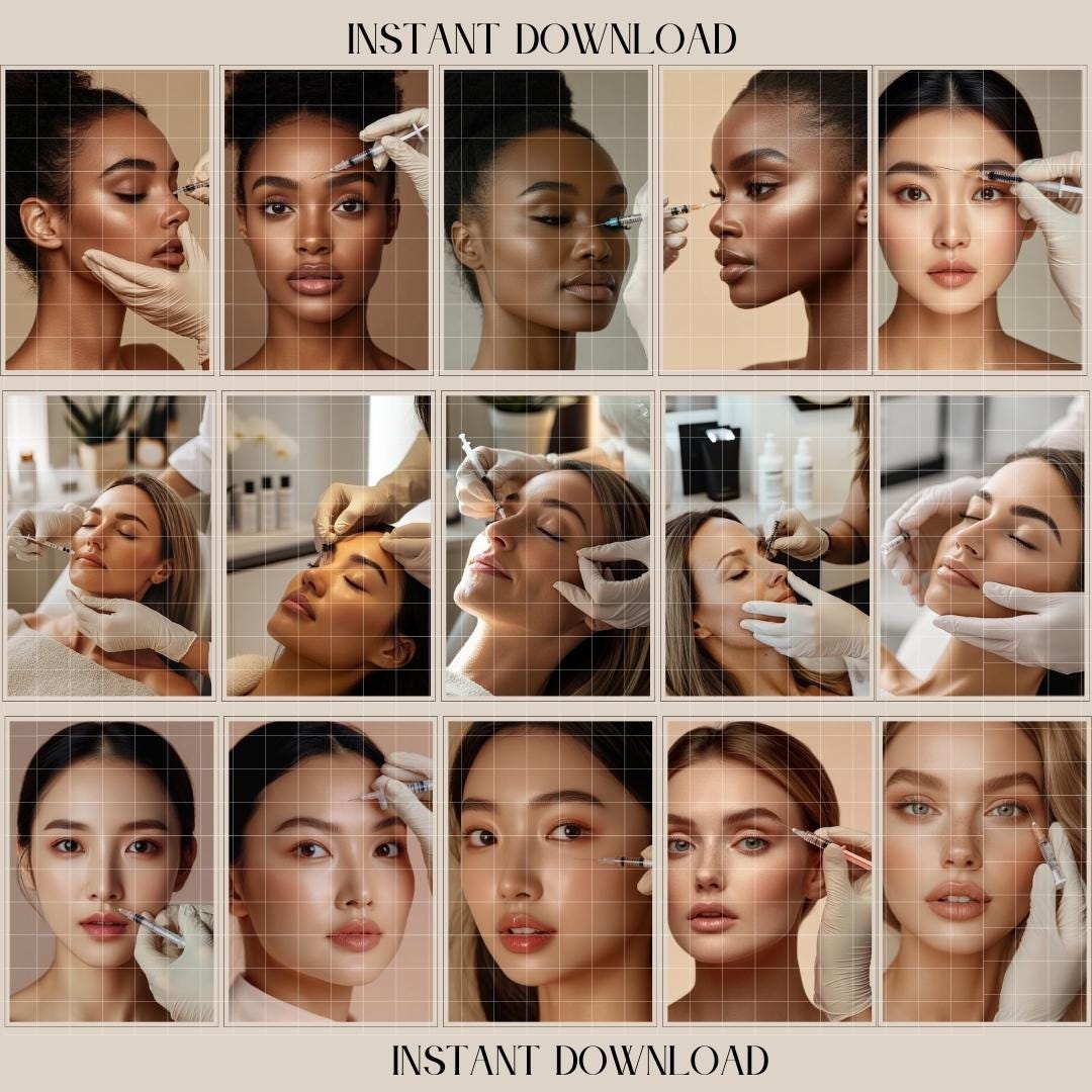 15 Stock Images Beauty Botox Filler Model Stock Photos AI Skincare ...