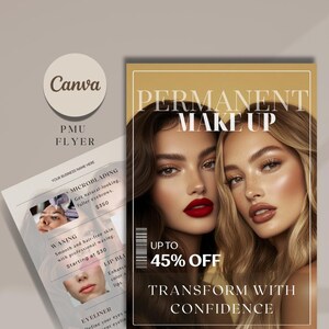 PMU Permanent Make up Beauty Flyer Brand Awareness Templates Makeup ...