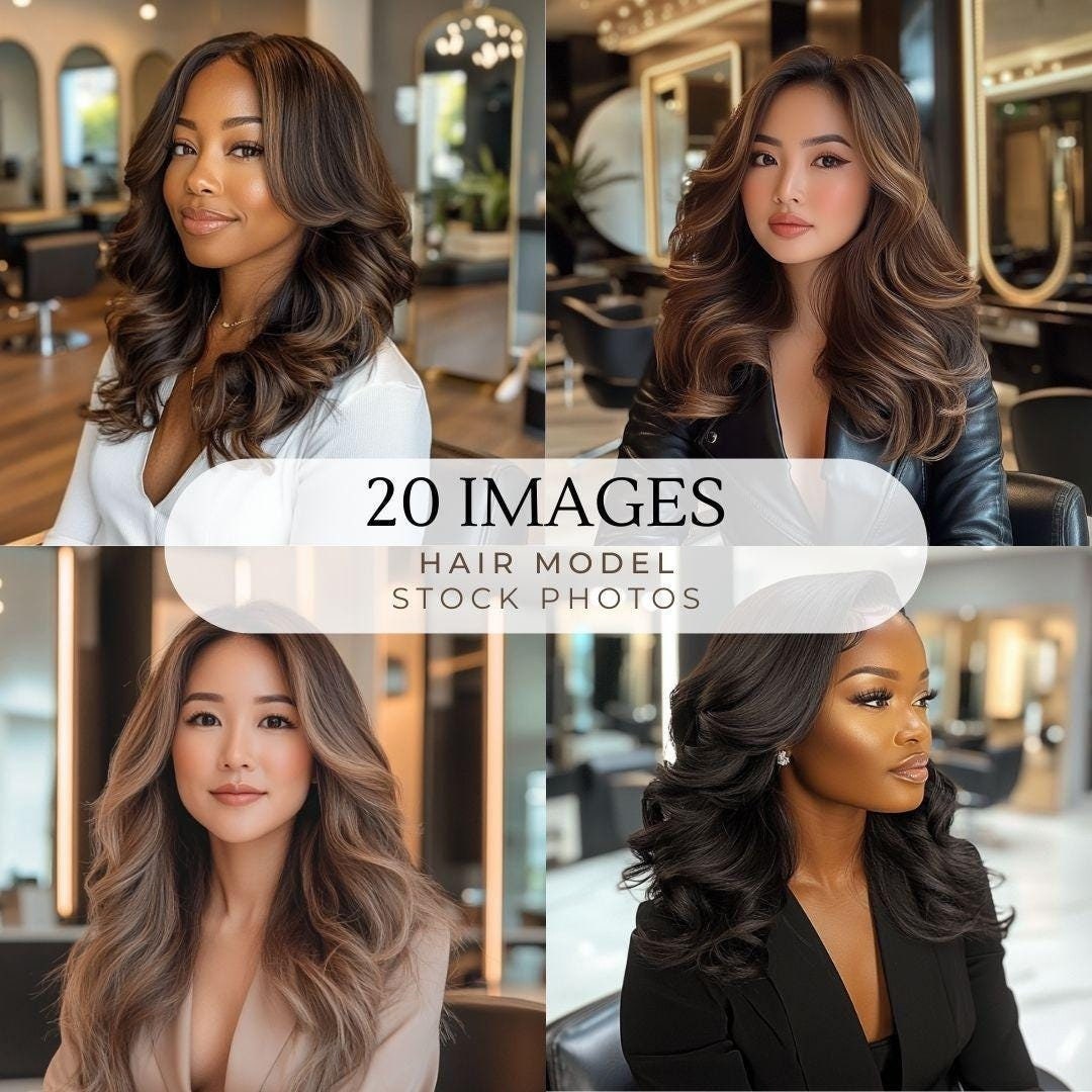20 Stock Photos Hair Extension Model Hair Wig Beauty Photos Hair ...