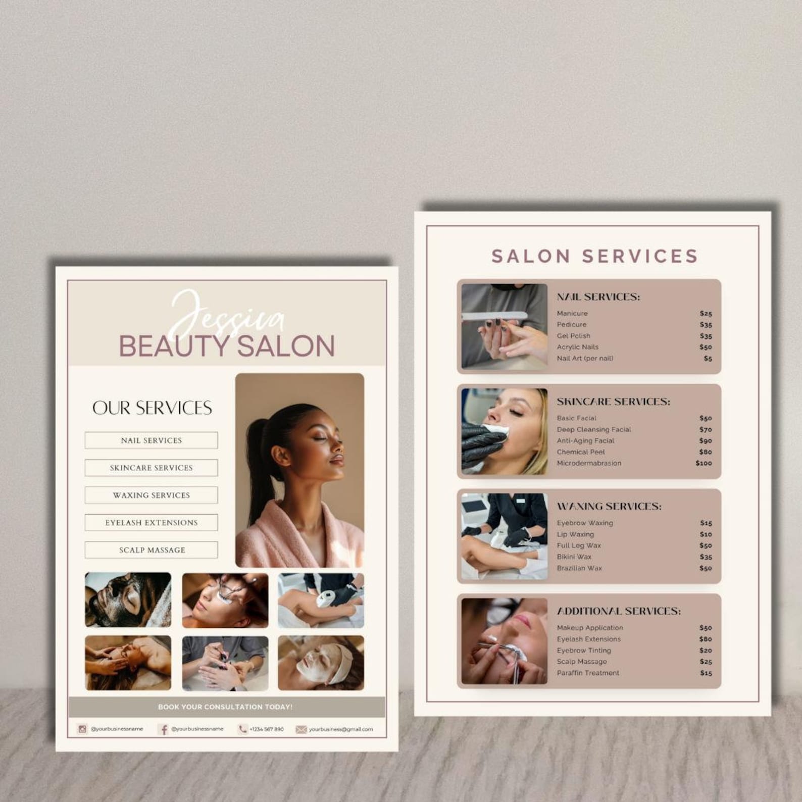 PMU Permanent Make up Beauty Flyer Brand Awareness Templates Makeup ...