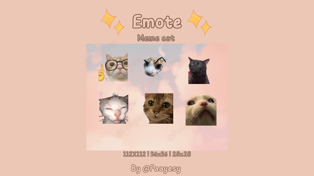 6 Meme Emotes Pack Twitch Emotes Discord Emotes Emotes for Streamers ...