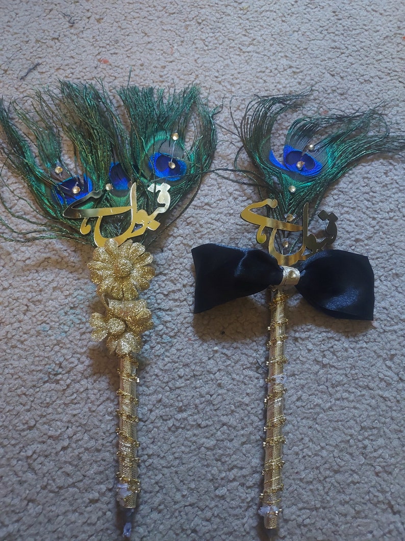 Mashallah Imamzamin Qabool Ha Urdu NIKAH FEATHER PEN, Muslim Weddings ...