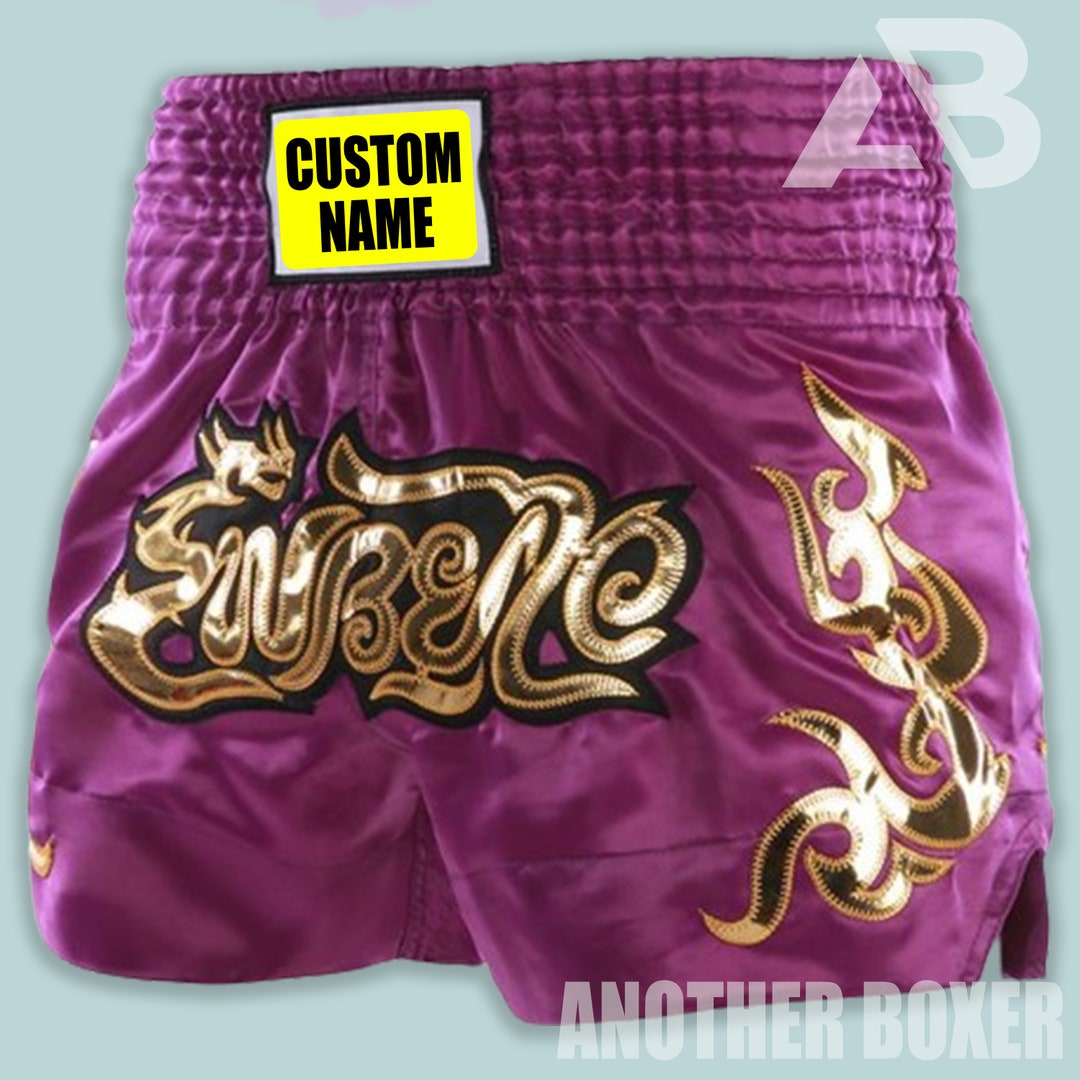 Personalized Kickboxing Shorts - Custom Muay Thai Trunks With Name ...