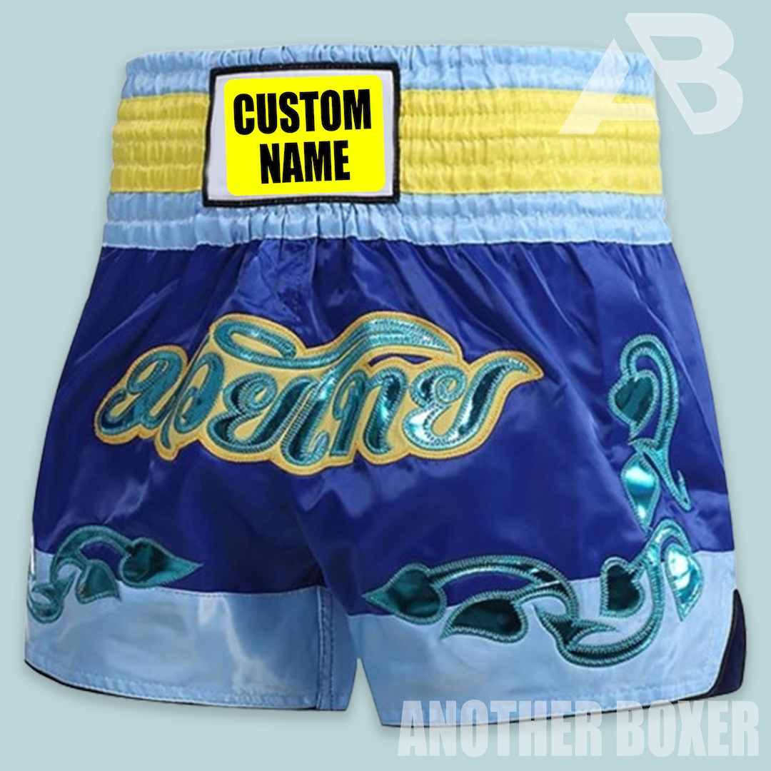 Custom Muay Thai Shorts, Personalized Boxing Shorts, Custom Embroidery ...
