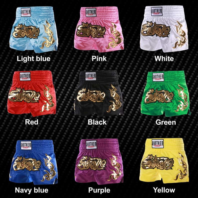 Custom Muay Thai Shorts, Personalized Kickboxing Shorts, Custom ...