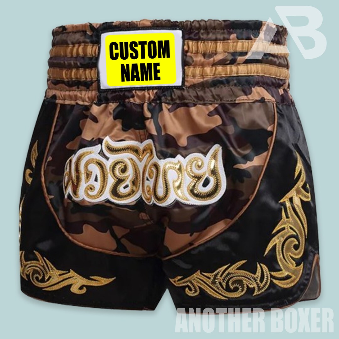 Custom Muay Thai Shorts, Personalized Boxing Shorts, Custom Embroidery ...