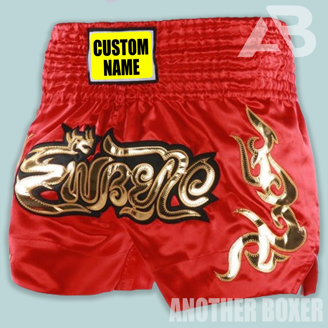 Personalized Kickboxing Shorts Custom Muay Thai Trunks With Name ...