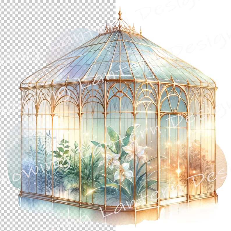 65 Images Ethereal Spring Garden Clipart Bundle - High-resolution ...