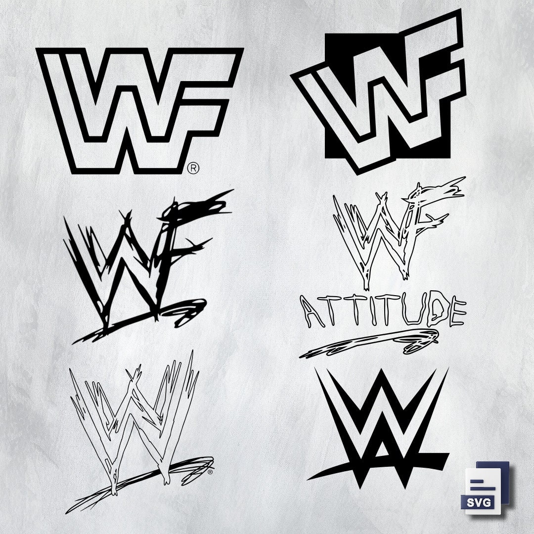 Svg WWE Svg de lutte Pack de logos svg Ensemble svg wwe Lot svg logo ...