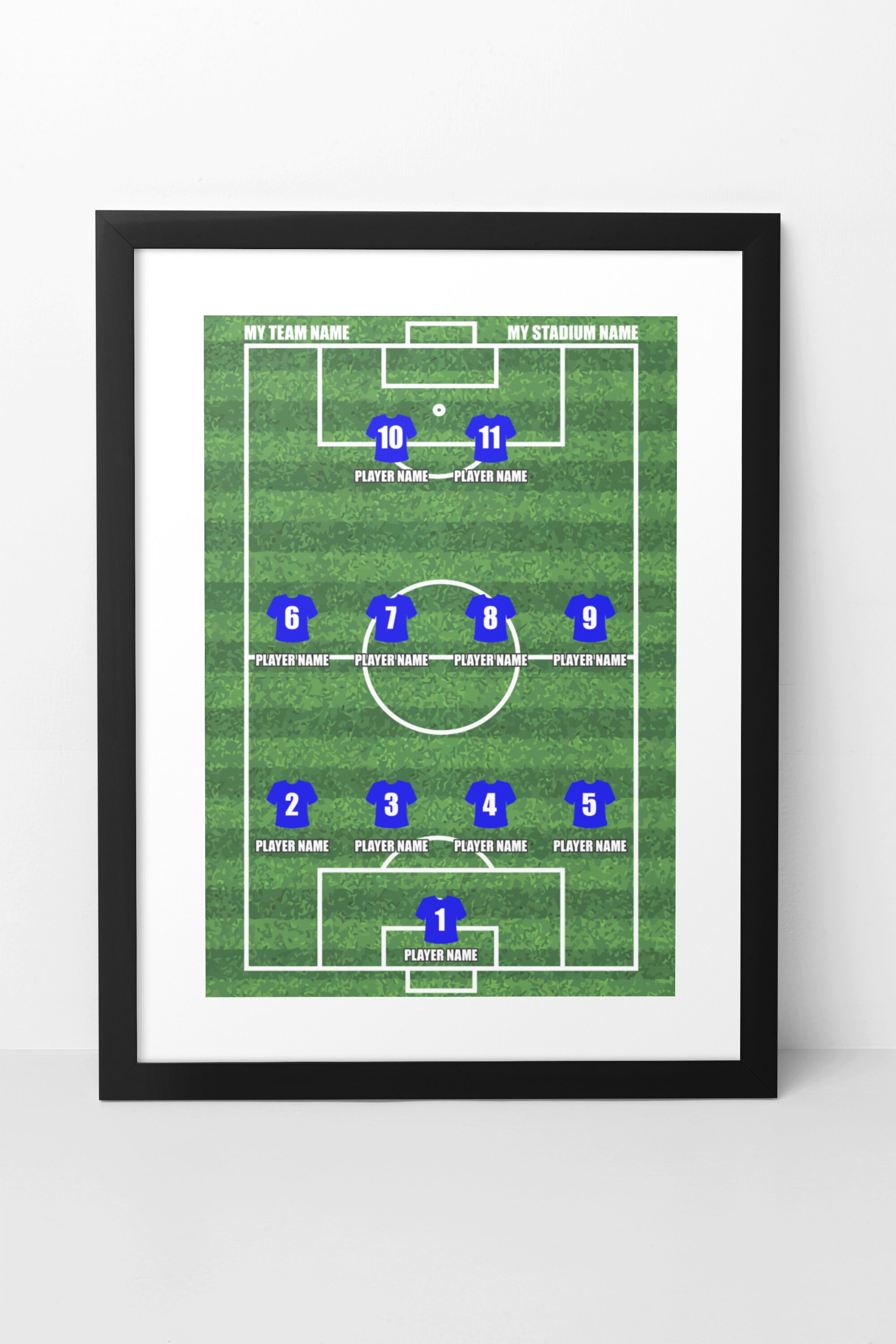 Custom Football Lineup Football Poster Football Print Soccer Poster ...