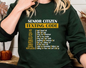 Sarcastic Senior Citizen Shirt,funny Grandparents T-shirt,senior ...